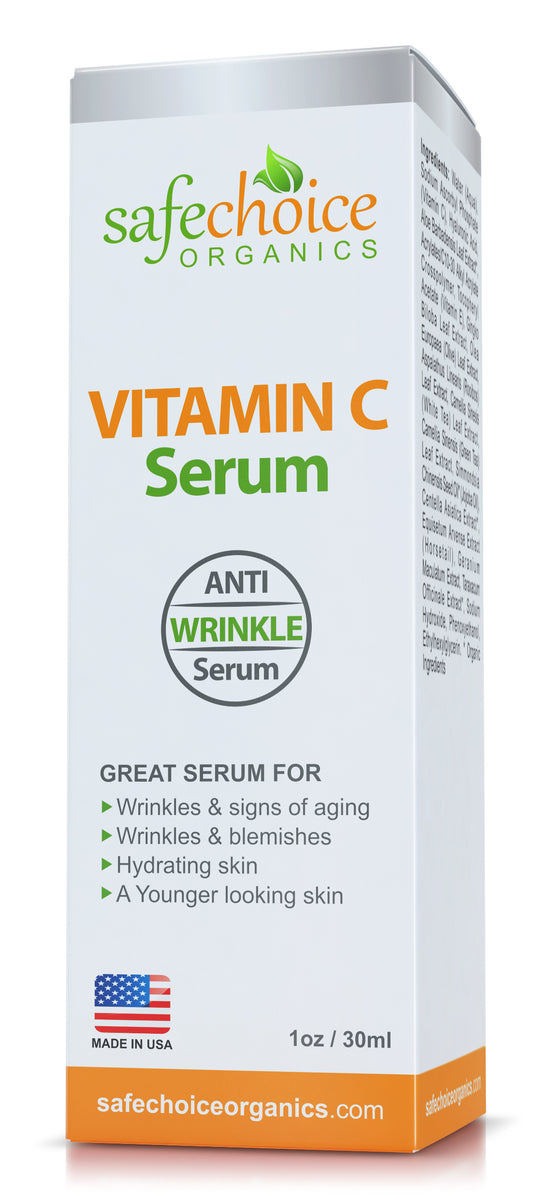 Vitamin-C + Hyaluronic Acid & Vitamin E Anti-Aging Facial Serum – Safe ...